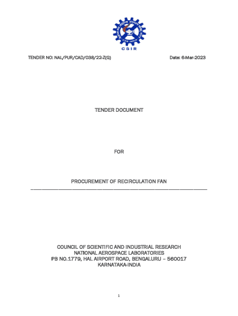 Fillable Online CSIR - National Aerospace Laboratories (NAL) Fax Email ...
