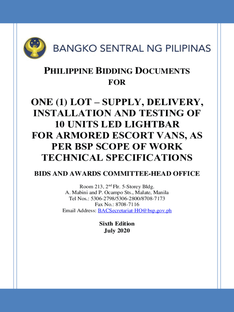 Fillable Online BSP North Luzon Regional Bids and Awards ... Fax Email Print - pdfFiller