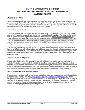 Fillable Online washington department of natural resources carbon ...