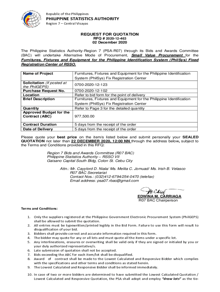 Fillable Online Procurement of Materials and Labor for 1 Unit Open Shelf ... Fax Email Print ...
