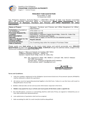 Fillable Online Bid Notice Abstract - PSA Procurement Fax Email Print ...