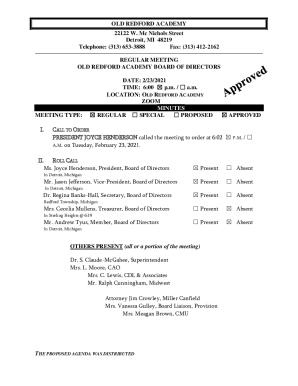 Fillable Online Old Redford Academy Middle School in Michigan Fax Email ...