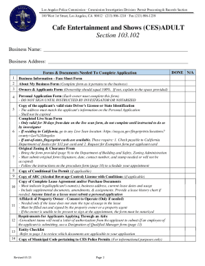 Fillable Online Commission Investigation Division - LAPD Online Fax ...