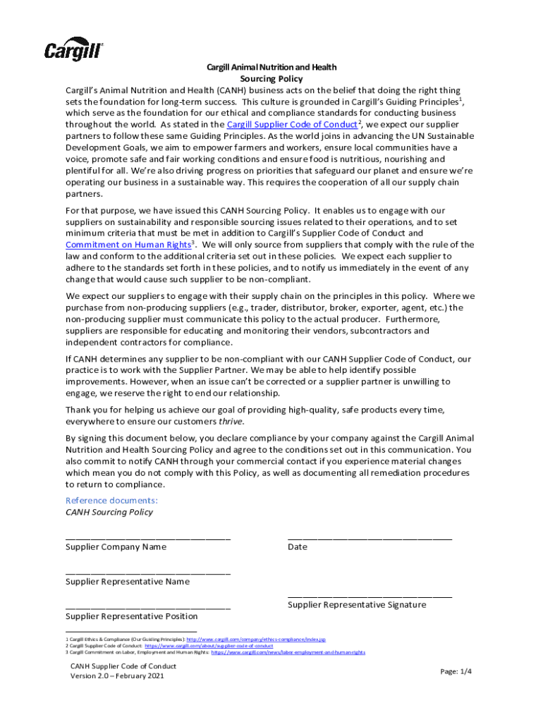 Fillable Online Cargill, Diamond V to join forces to create leading ...