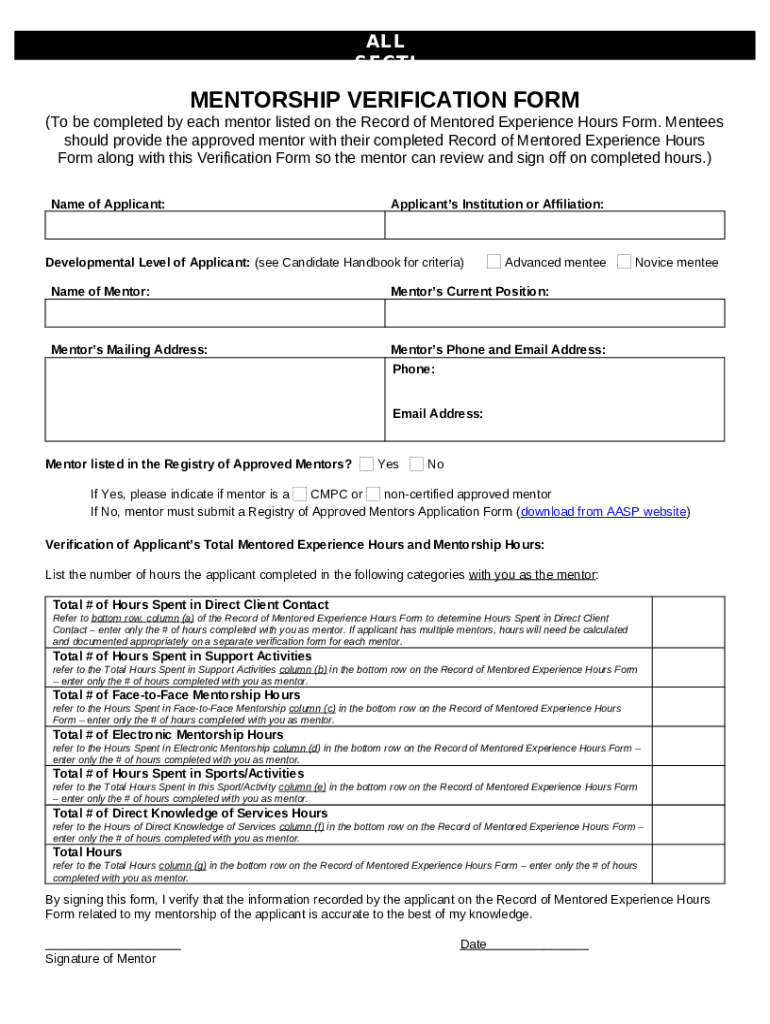 ALL SECTIONS OF THIS VERIFICATION MUST BE TYPED Doc Template | pdfFiller