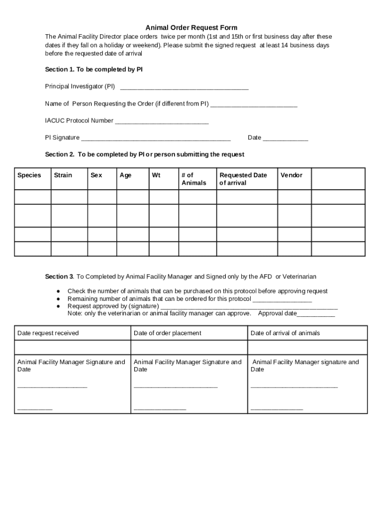 Application for Use of Animals in Research, Teaching, and ... Doc ...
