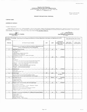 Fillable Online FM-OWW 07-06.12 - OWWA Bids and Awards Fax Email Print ...