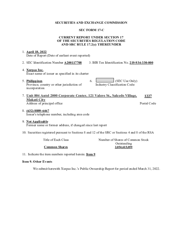 Fillable Online SEC Identification Number A200117708 Fax Email Print ...