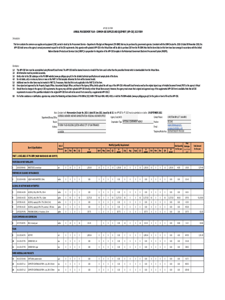 Fillable Online APP-CSE 203 FORM - OWWA Transparency Fax Email Print - pdfFiller