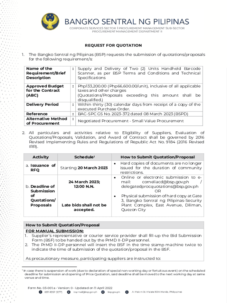 Fillable Online Scanner, as per BSP Terms and Conditions and Technical ...