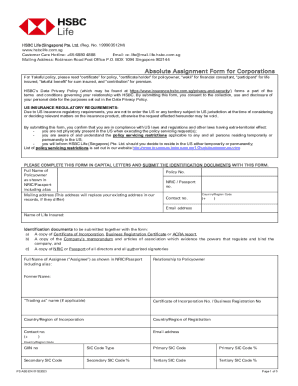 Fillable Online Absolute Assignment Form for Entity Fax Email Print ...