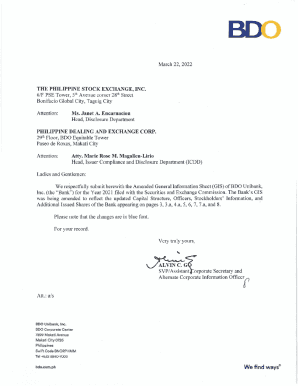Fillable Online Resignation of Arsenio L. Chua and Isagani A. Cortes ...