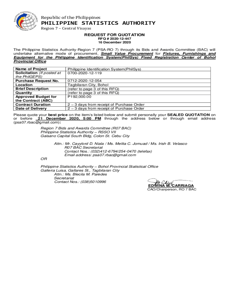 Fillable Online Equipment for the Philippine Identification System ...