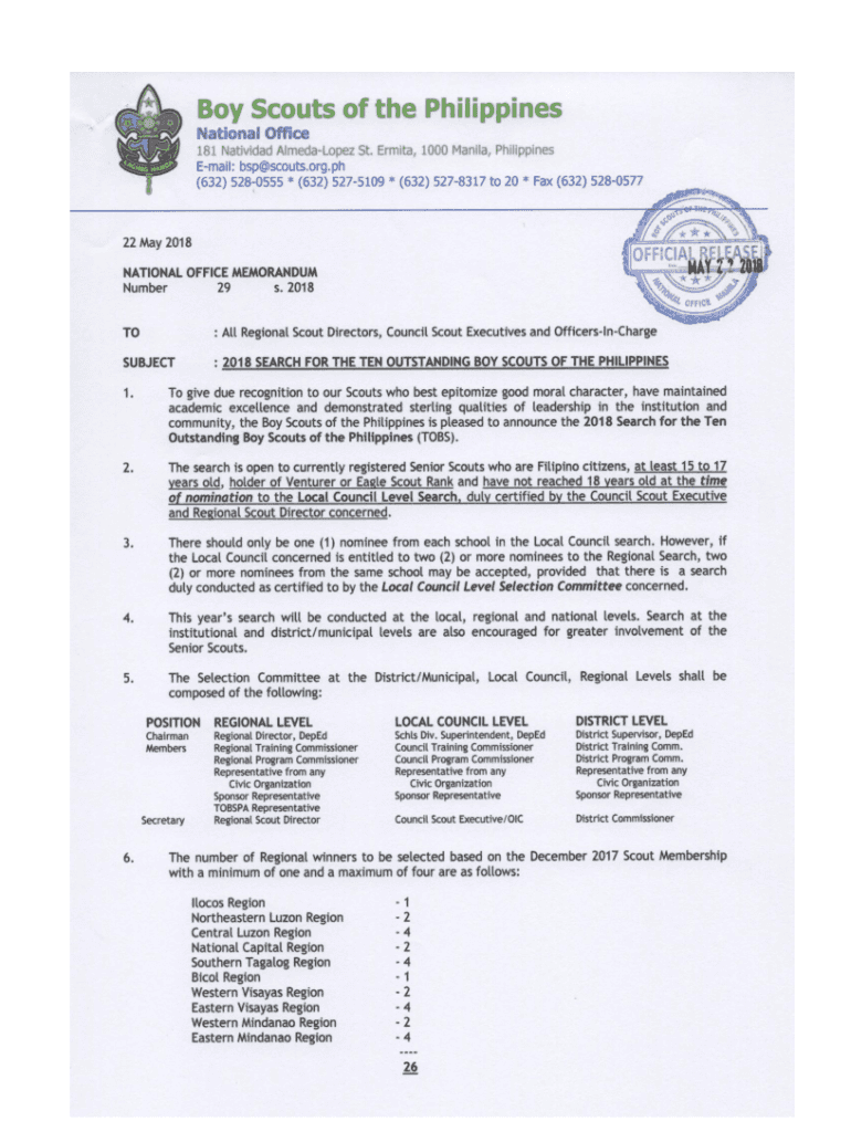 Fillable Online scouts org The Army Public Affairs Program Fax Email ...