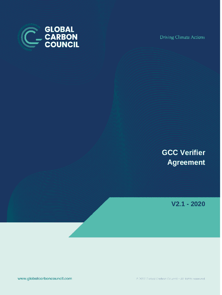 GCC Verifier Agreement Template - V2.1 Doc Template | pdfFiller