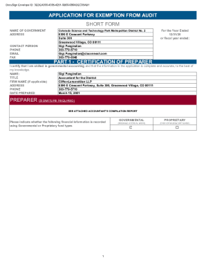 Fillable Online Individual Compliance Audit Exemption Form Fax Email ...