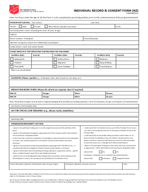 Fillable Online Research Request Form - Salvation Army Canada Fax Email ...
