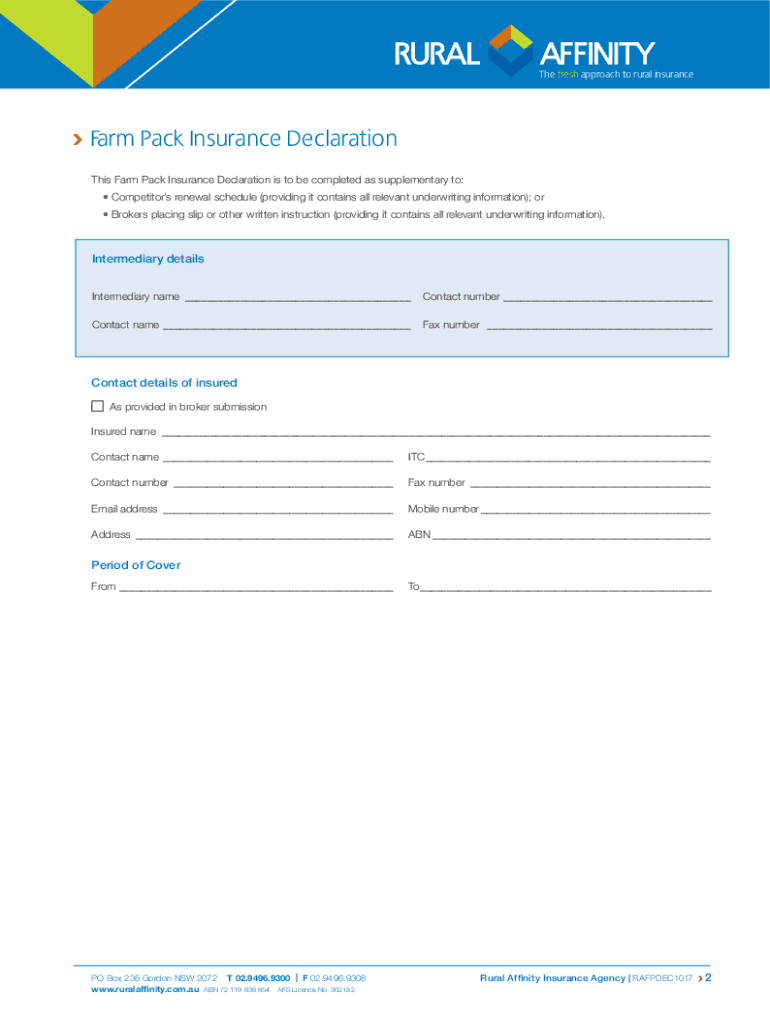 Fillable Online Argis Farm InsuranceSpecialised cover for farmers ...