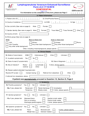 Fillable Online LGV enhanced surveillance form Fax Email Print - pdfFiller