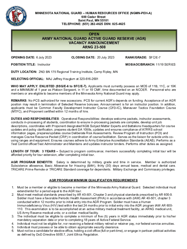 Fillable Online RANK/GRADE: SFC/E-7 Fax Email Print - pdfFiller