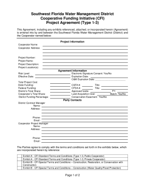 Fillable Online SWFWMD and PRWC Fax Email Print - pdfFiller