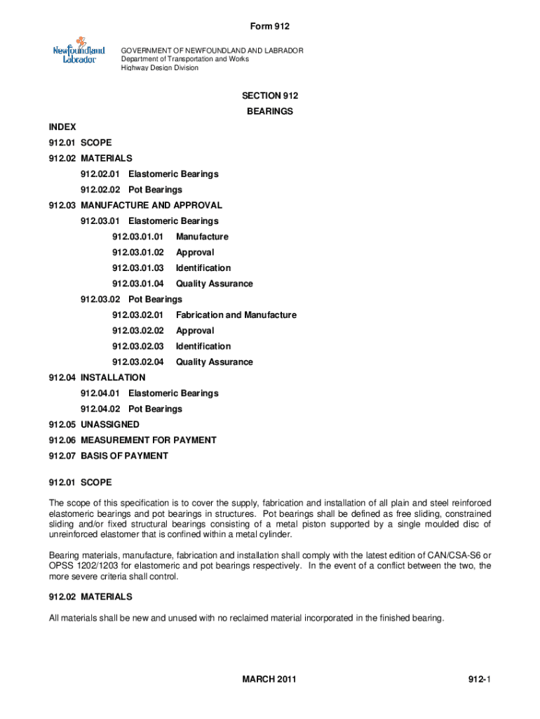 Fillable Online Form 912 Fax Email Print - pdfFiller