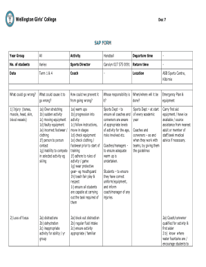 Fillable Online wgc school Wellington Girls' College SAP FORM Fax Email ...