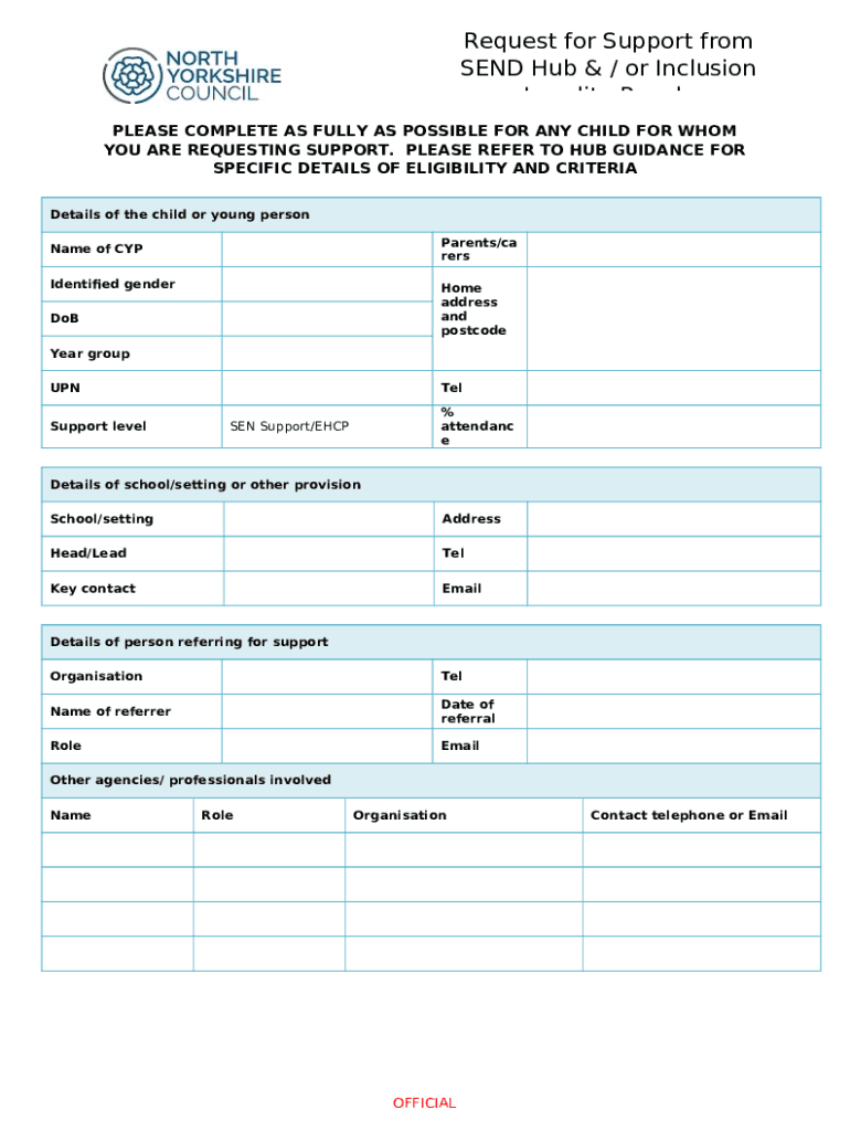 Early Years and Portage Service - CYPSinfo Doc Template | pdfFiller