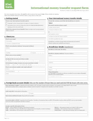 Fillable Online Fillable Online International money transfer request ...