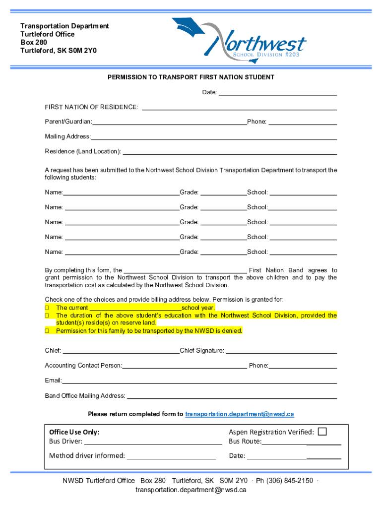 Fillable Online Office Use Only: Aspen Registration Verified: Bus Driver Fax Email Print - pdfFiller