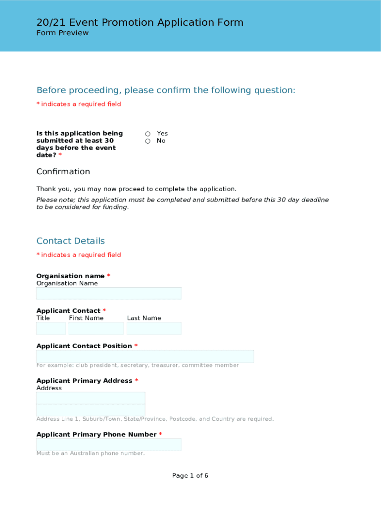 Fillable Online Special Event Promotion & Marketing Request Form Fax ...