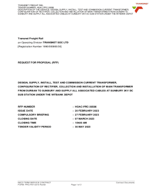 Fillable Online transnet freight rail Fax Email Print - pdfFiller