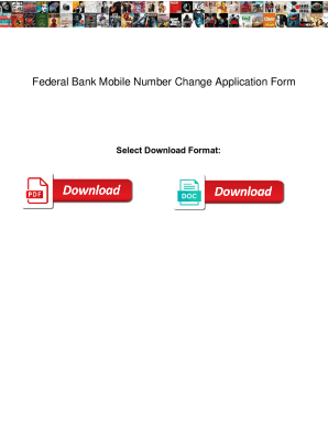 Fillable Online Federal Bank Customer Request Form Pdf Fax Email Print ...