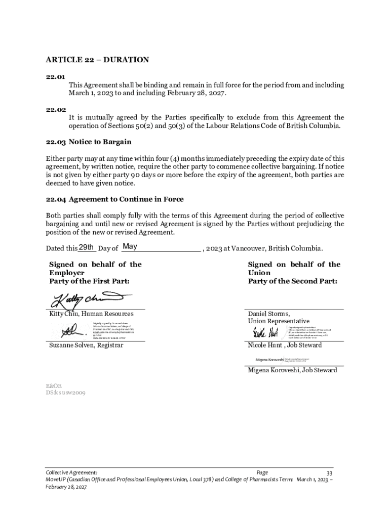 Fillable Online College of Pharmacists - Memorandum of Agreement - 2018 ...