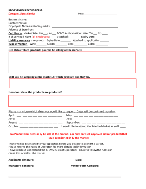 Fillable Online Liquor licensing forms Fax Email Print - pdfFiller