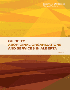 Fillable Online open alberta Guide to Aboriginal organizations and ...