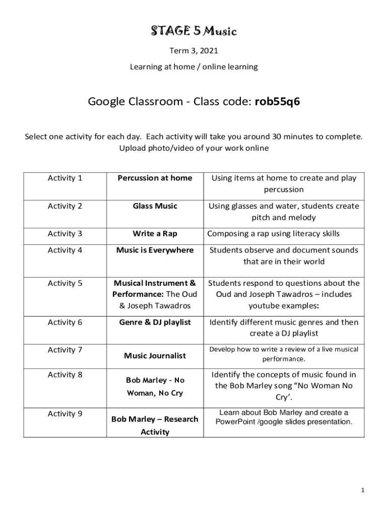 Fillable Online Back to School Night and Google Classroom Tutorial Fax ...