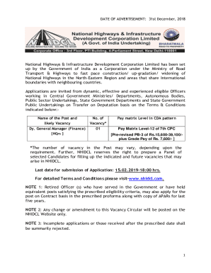 Fillable Online morth nic National Highways Sector Project: Project ...