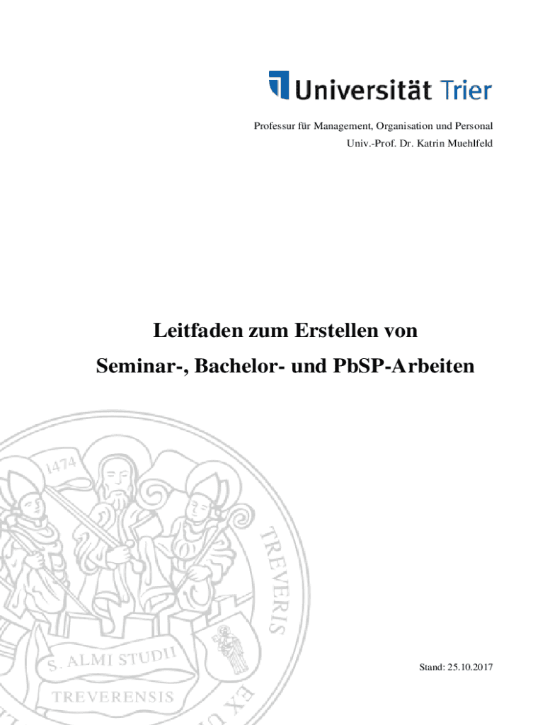 Ausfüllbar Online Uni Trier: Univ.-Prof. Dr. Katrin Muehlfeld Fax Email Drucken - pdfFiller