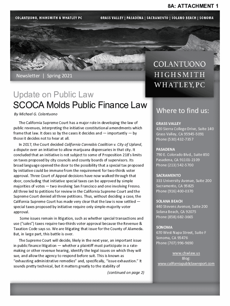 Fillable Online New California Bar President Michael Colantuono '88 ...