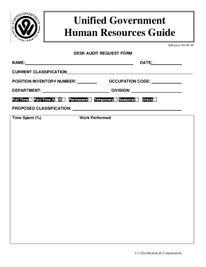 Fillable Online DESK AUDIT REQUEST FORM Fax Email Print - pdfFiller