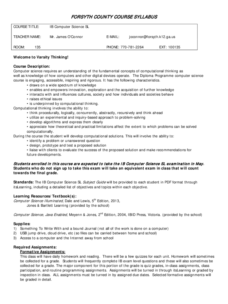 Fillable Online Computer Science Guide Ib Compsci Hub Fax Email Print Pdffiller
