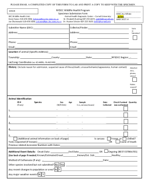 Fillable Online Lab Sample Submission Forms Fax Email Print - pdfFiller