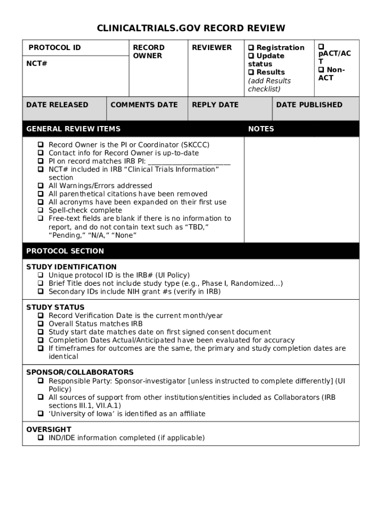 ClinicalTrials.gov PRSHow to Register and Maintain a ... - hso research ...