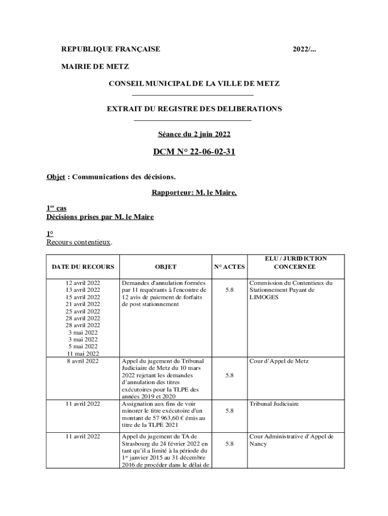 Remplissable En Ligne DCM N 22-06-02-31 Fax Email Imprimer - pdfFiller