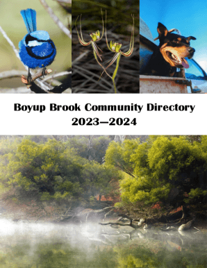 Fillable Online Boyup Brook Hospital Services Directory Fax Email Print ...