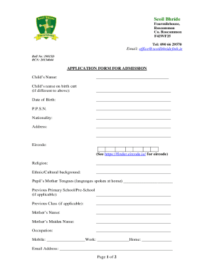 Fillable Online APPLICATION-FORM-FOR-ADMISSION-2022. ... Fax Email Print - pdfFiller