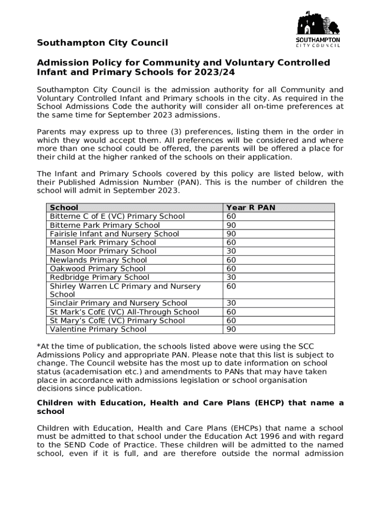 Primary community and voluntary controlled schools ... Doc Template ...