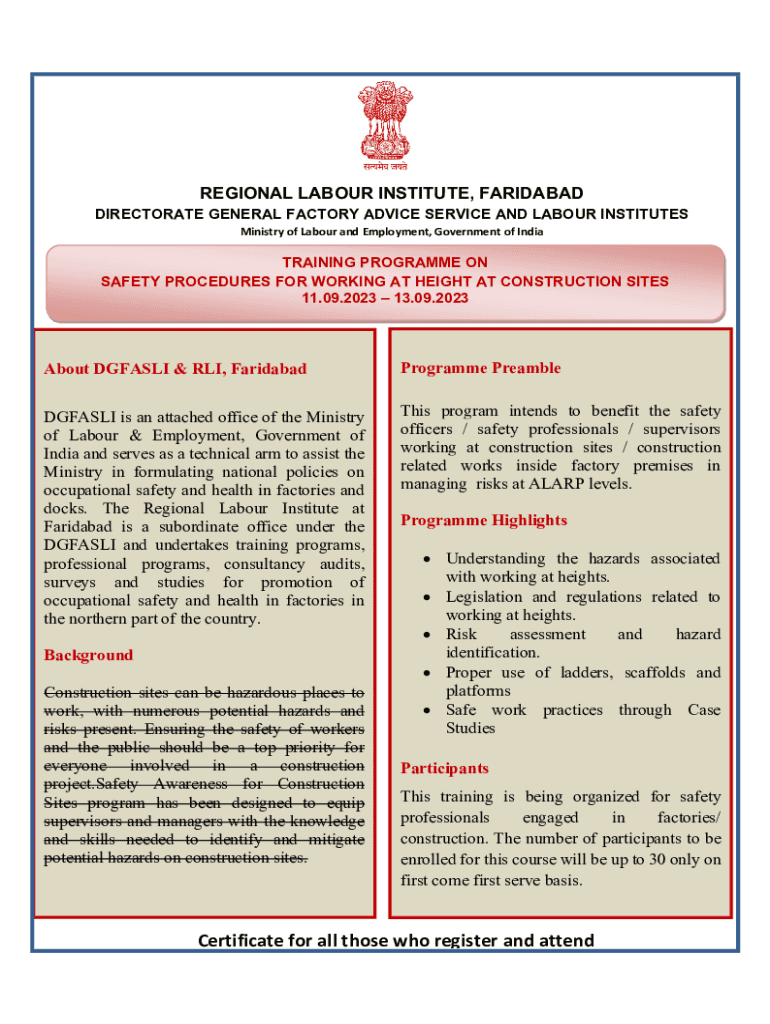 Fillable Online directorate general factory advice service and labour ...