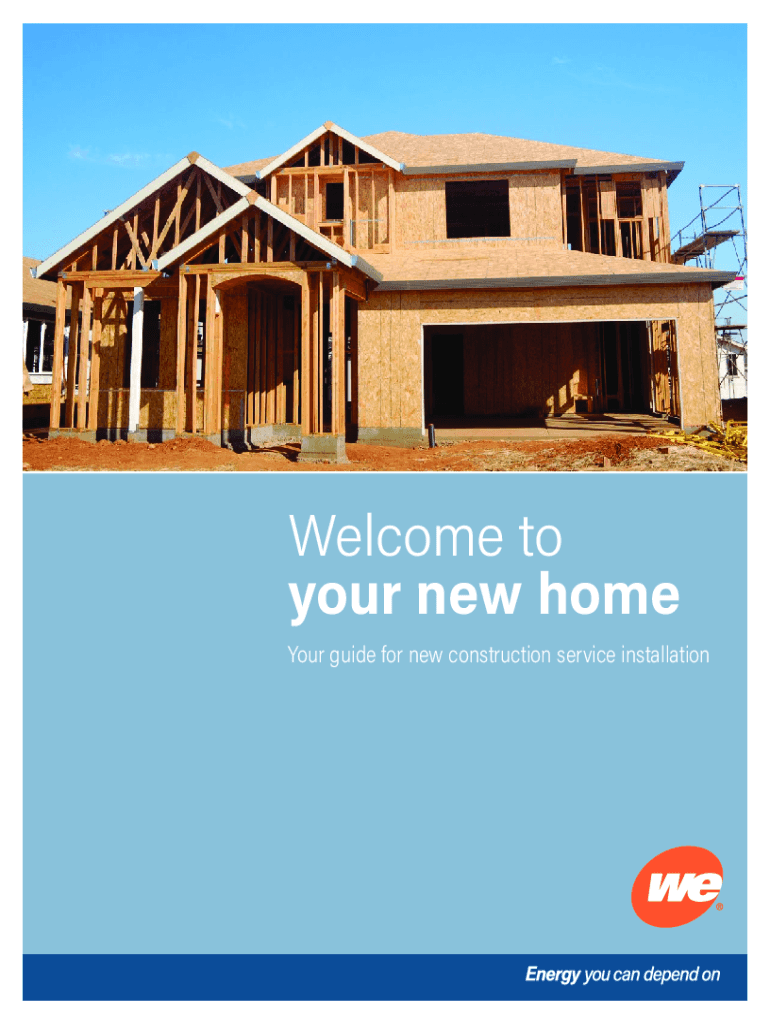 Fillable Online Your Guide for New Construction Service Installation ...